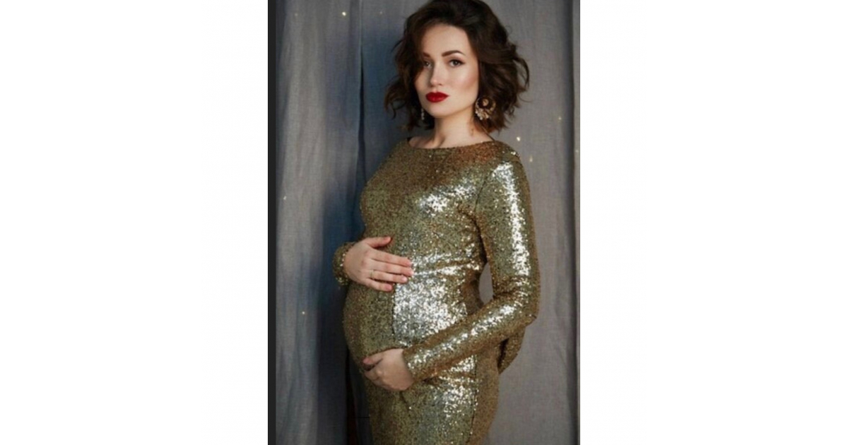 Sequin maternity dress | shopamericansellers